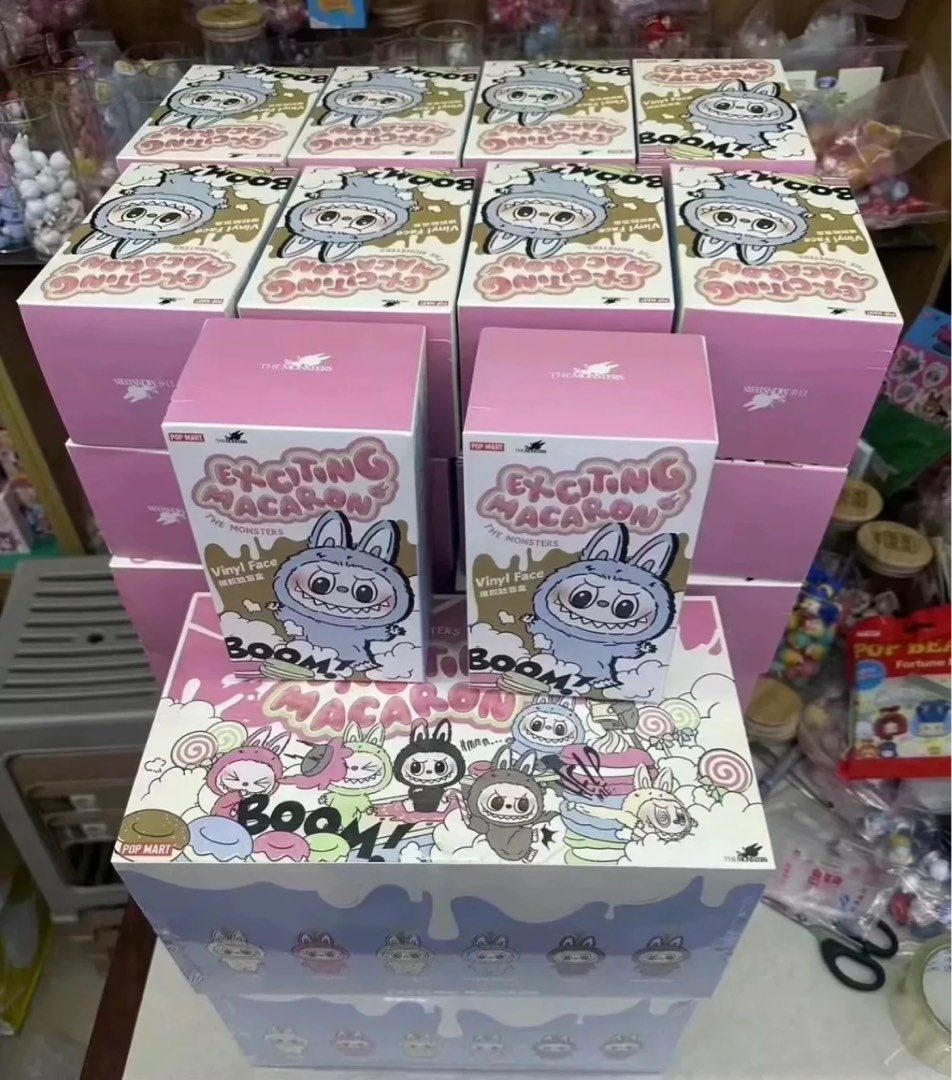 (Preorder) Popmart Labubu Exciting Macaron Whole box of 6, Hobbies ...