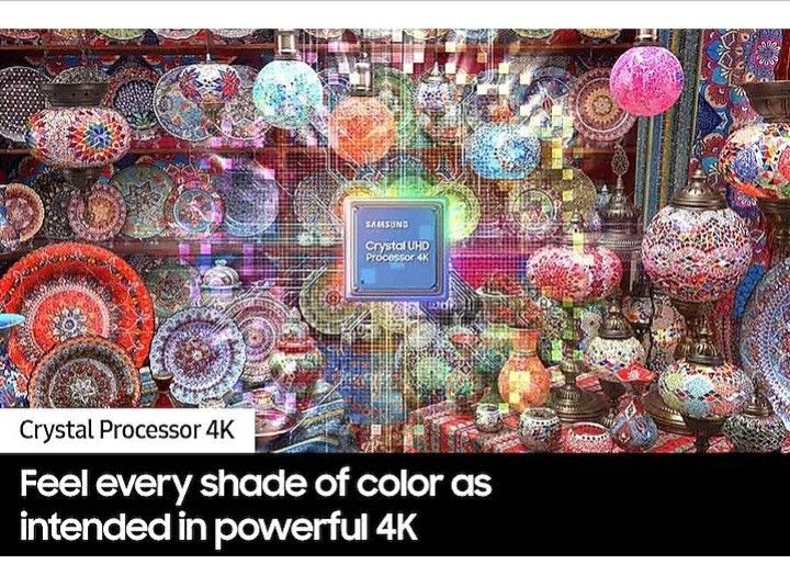 85" 4K Crystal UHD Smart TV UA85CU8000 / 120Hz Air Slim Design 85CU8000 ...