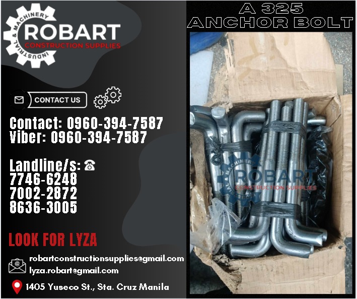 A 325 Anchor Bolt, Commercial & Industrial, Construction Tools ...