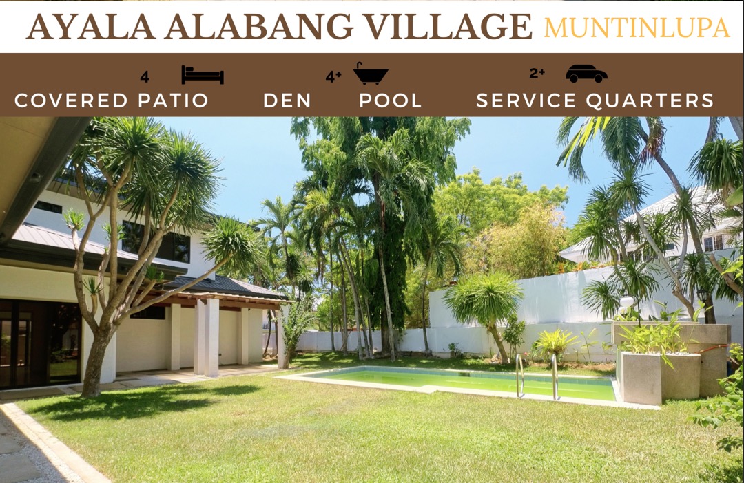 Ayala Alabang Expansive Home w/Swimming Pool For Lease Rent Prime ...