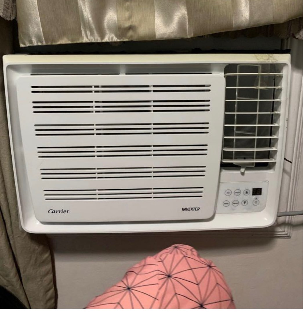 Carrier Window-Type Inverter Aircon 1.5HP, TV & Home Appliances, Air ...