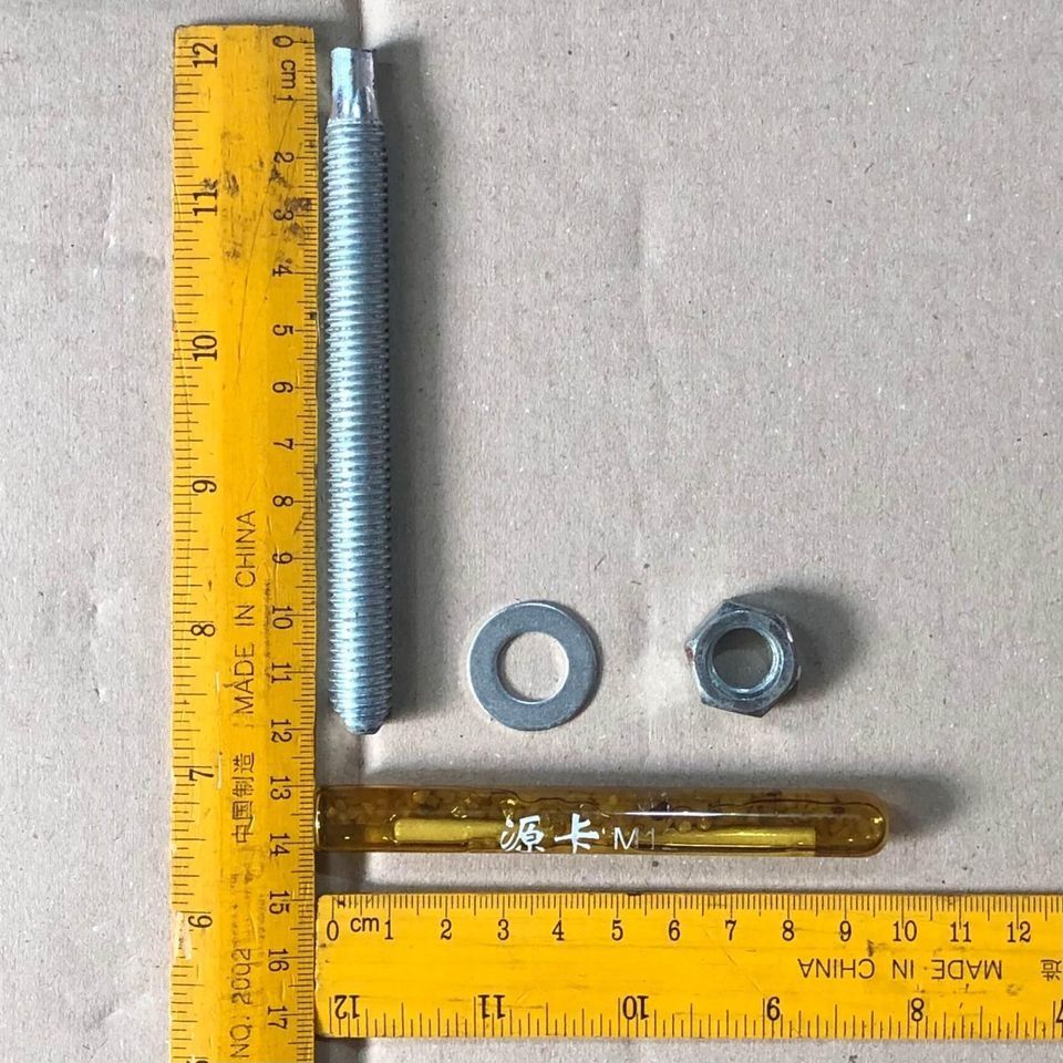 Chemical bolt 12mm X 120mm epoxy capsule type Chemical Anchor ALL SIZES ...