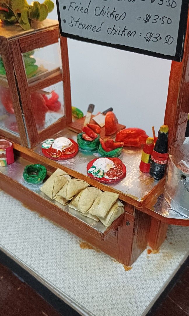 Chicken rice stall, Hobbies & Toys, Stationery & Craft, Handmade Craft ...
