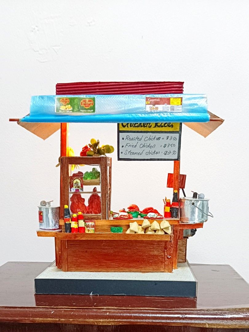 Chicken rice stall, Hobbies & Toys, Stationery & Craft, Handmade Craft ...