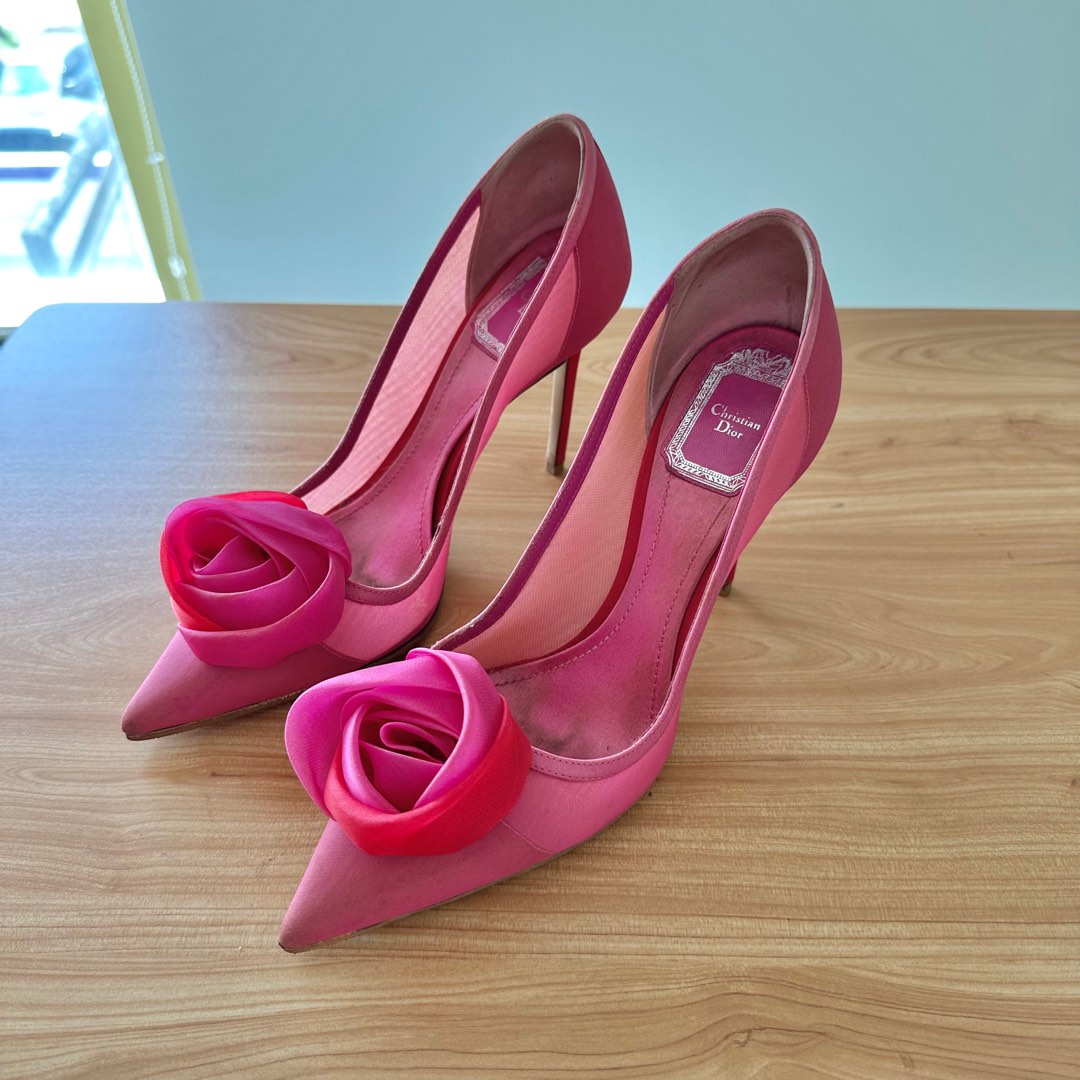Christian Dior Pump Rose Heels, Women's Fashion, Footwear, Heels on ...
