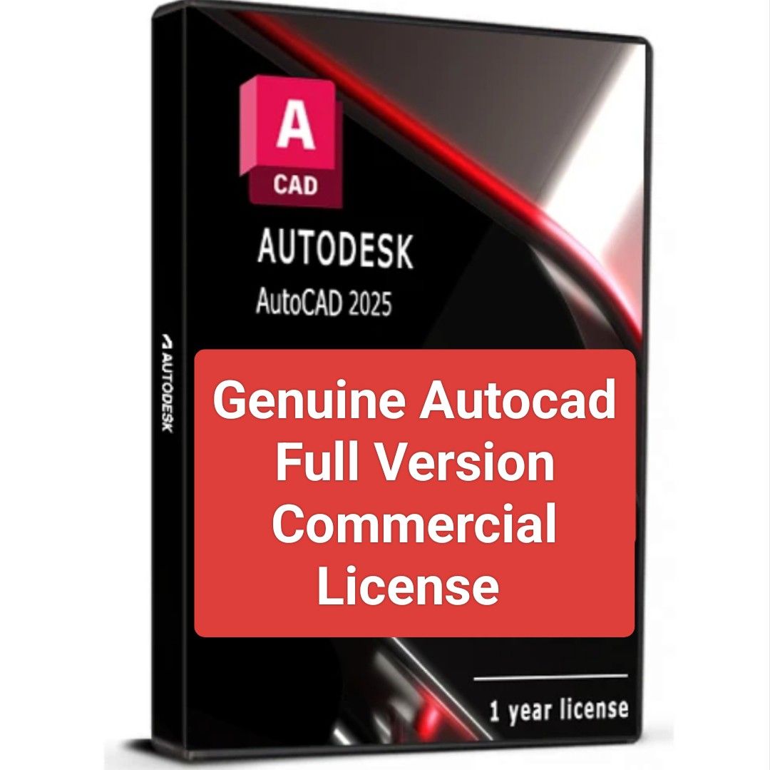 Commercial Autocad Autodesk 1 year License (Not Edu License) Full ...
