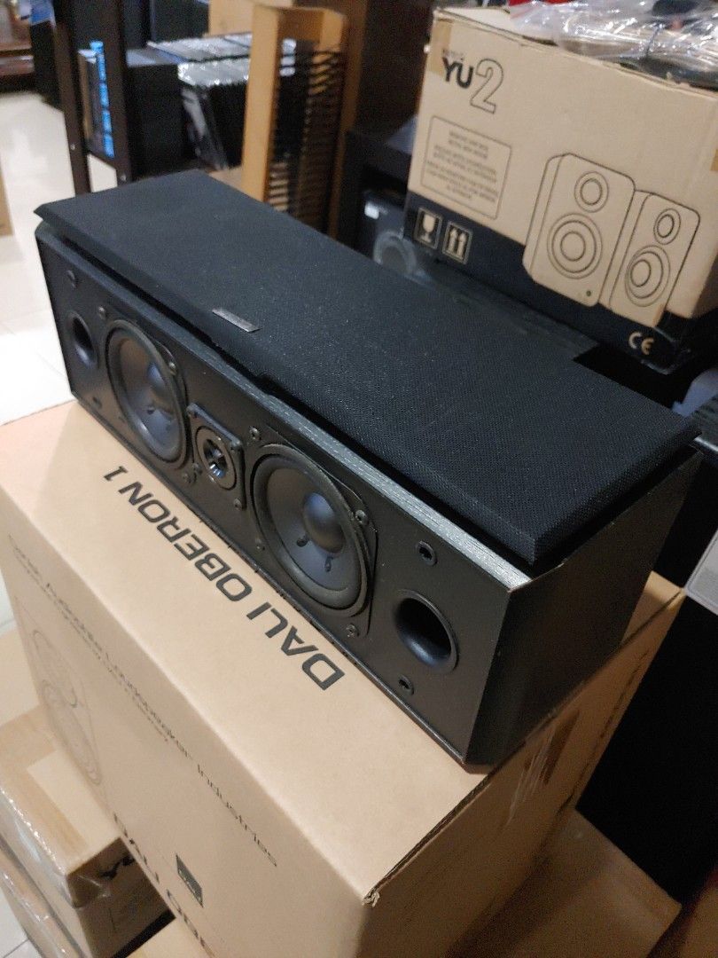 Compact Center Channel Speaker with Grille, Made in Denmark, Audio ...