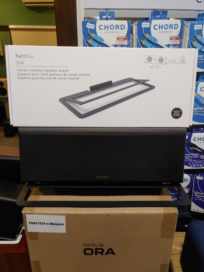 Compact Center Channel Speaker with Grille, Made in Denmark, Audio ...