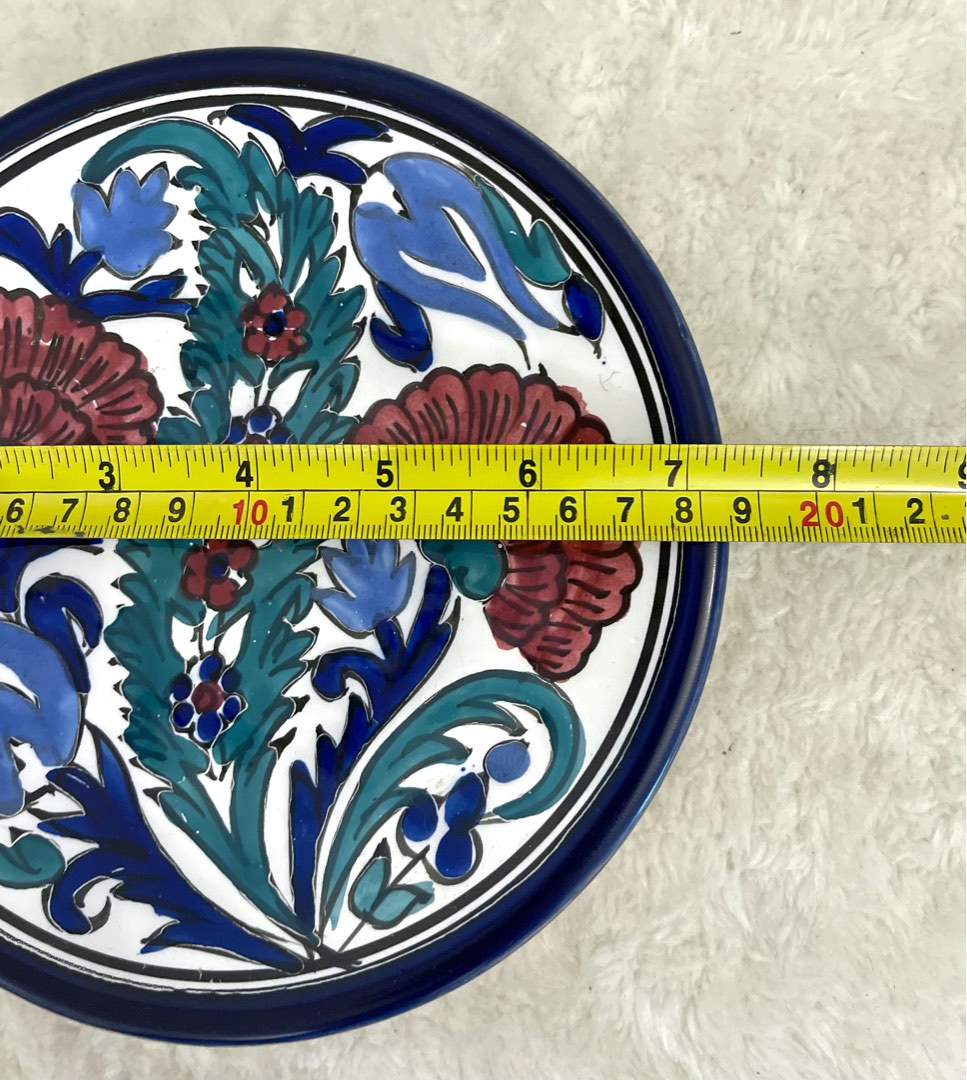 Deco wall plate - hand painted, Furniture & Home Living, Home Decor ...