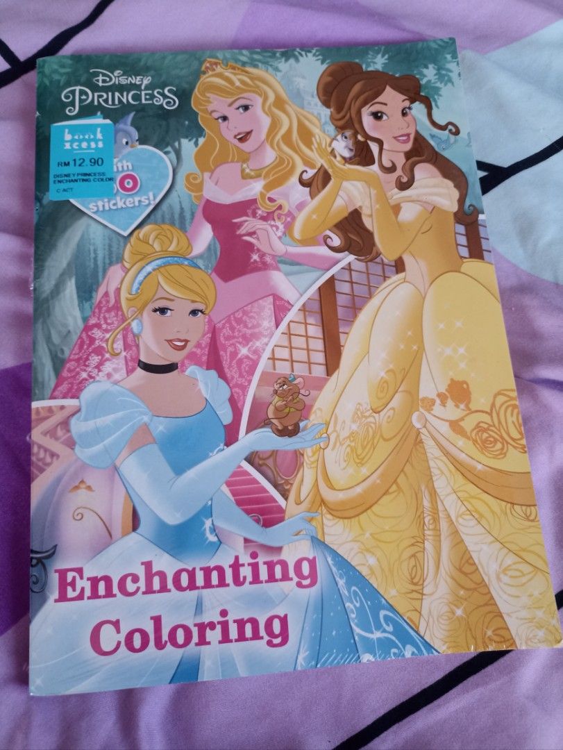 Disney Princess Enchanting Coloring book, Hobbies & Toys, Books & Magazines, Children's Books on ...