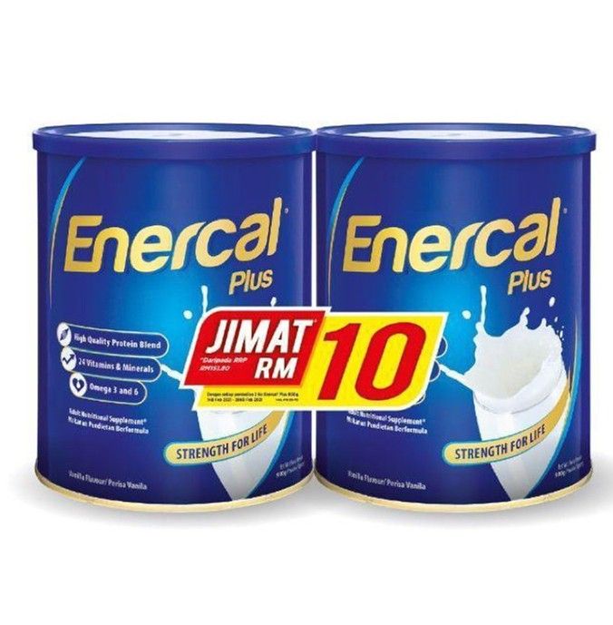 Enercal Plus 2×900gm, Food & Drinks, Beverages on Carousell