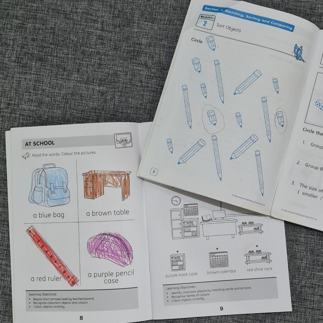 English math buku latihan paud nursery preschool worksheet, Buku & Alat ...