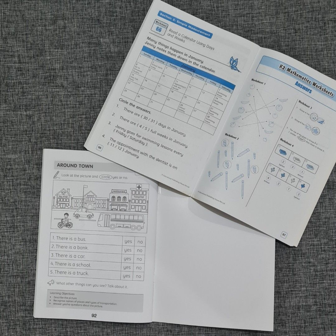 English math buku latihan paud nursery preschool worksheet, Buku & Alat ...