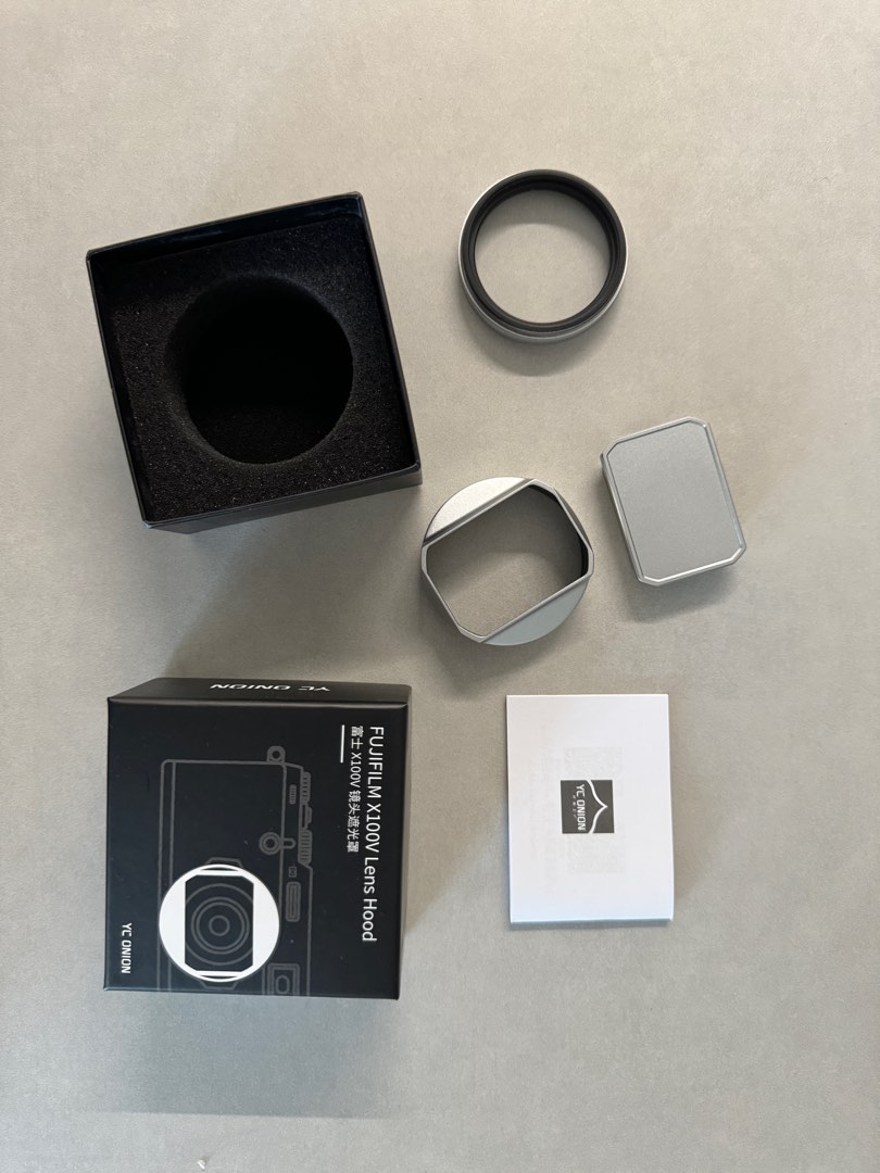 Fujifilm X100VI X100V YC Onion Lens Hood Silver, Photography ...