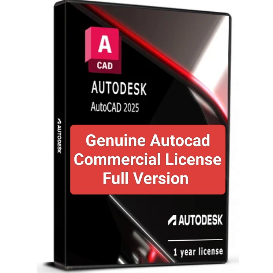 Commercial Autocad Autodesk 1 year License (Not Edu License) Full ...