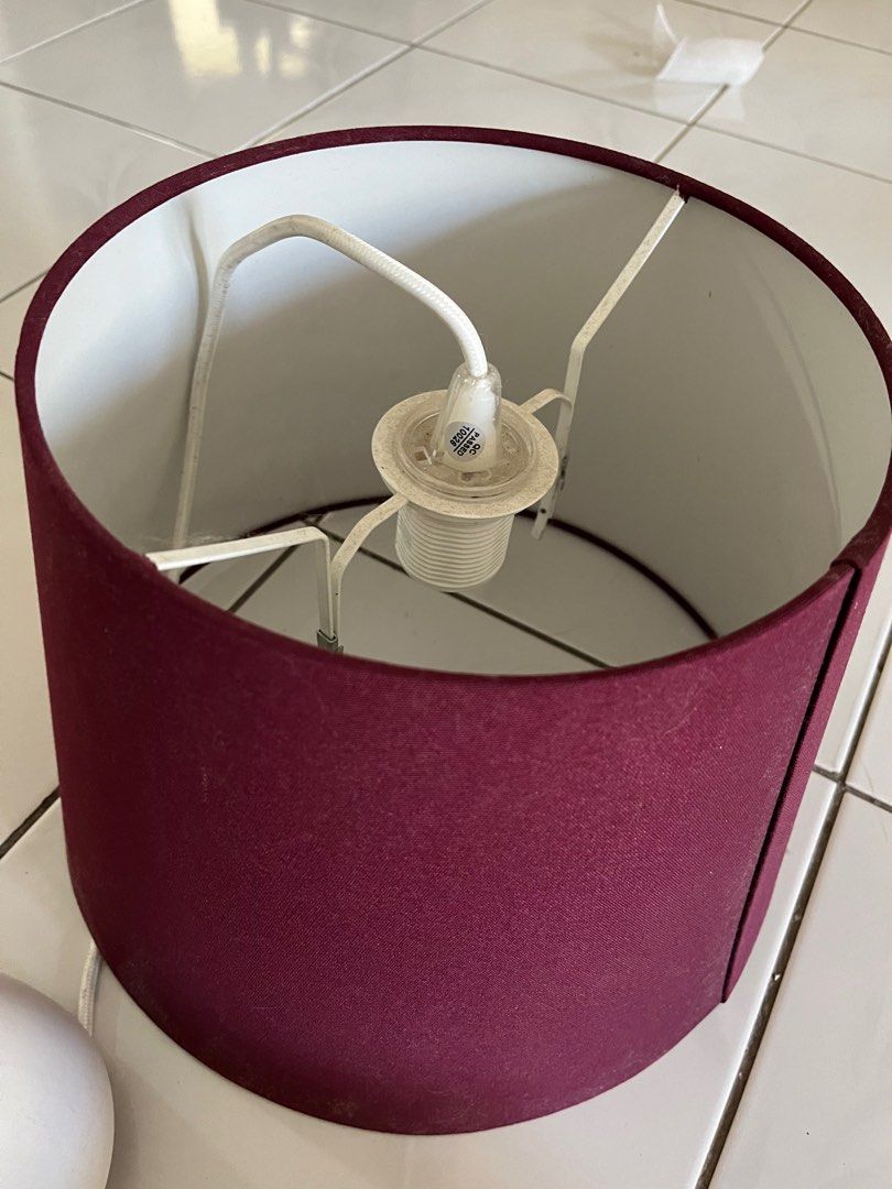 IKEA hanging lamp shade + cord + bulb, Furniture & Home Living ...