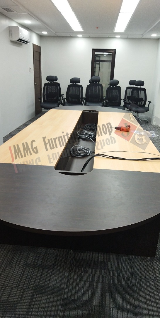 JMMG Conference Table & Chairs, Furniture & Home Living, Office ...