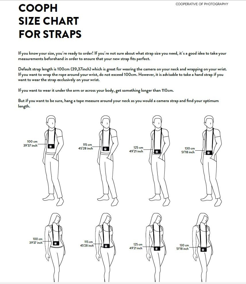 LEICA X COOPH - Rope Strap Black 19634 - Steel Ring - 100 cm / 39,4 ...