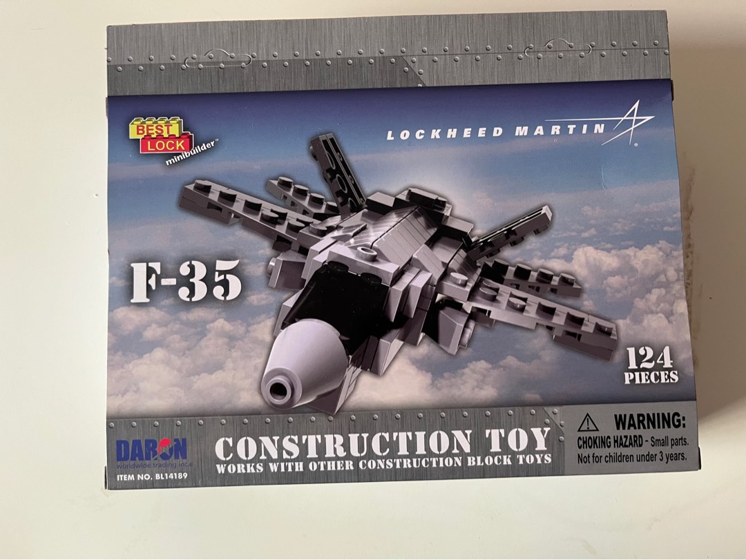 Lockheed Martin F-35 Aircraft Toy - Build from Blocks Best Lock ...