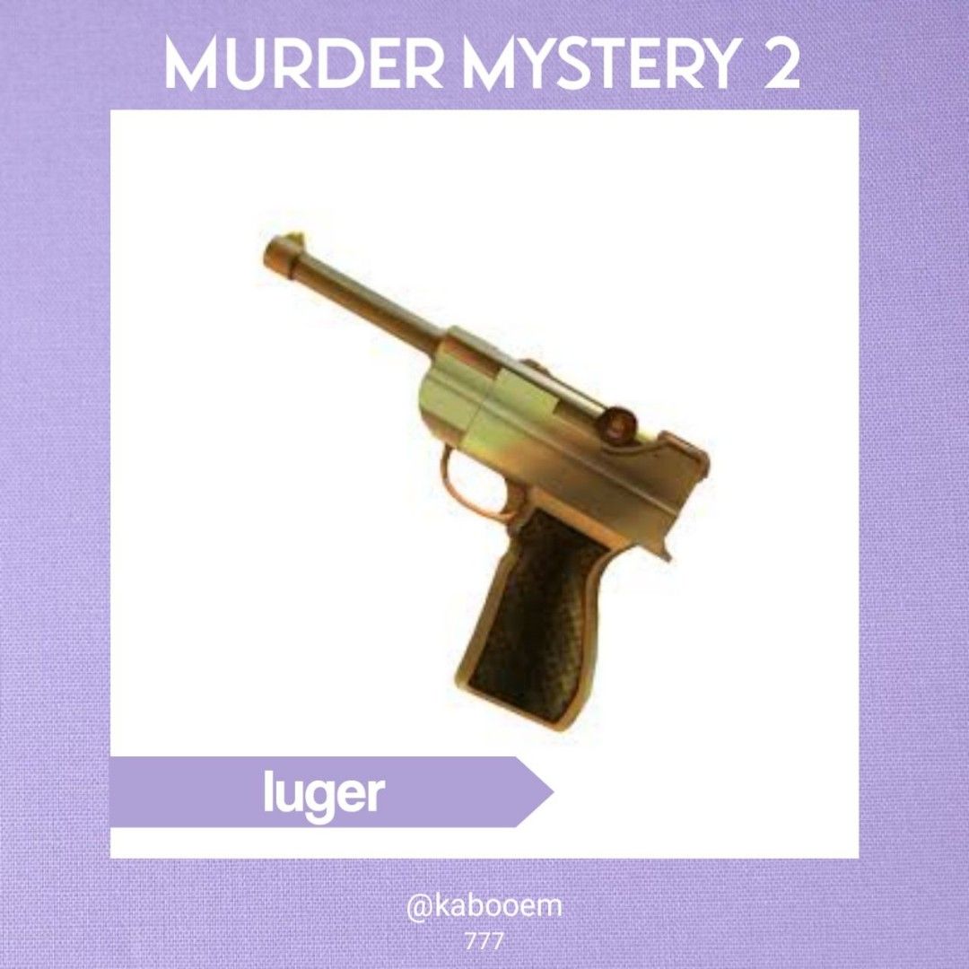 Luger (MM2 Murder Mystery 2 skins), Hobbies & Toys, Toys & Games on ...