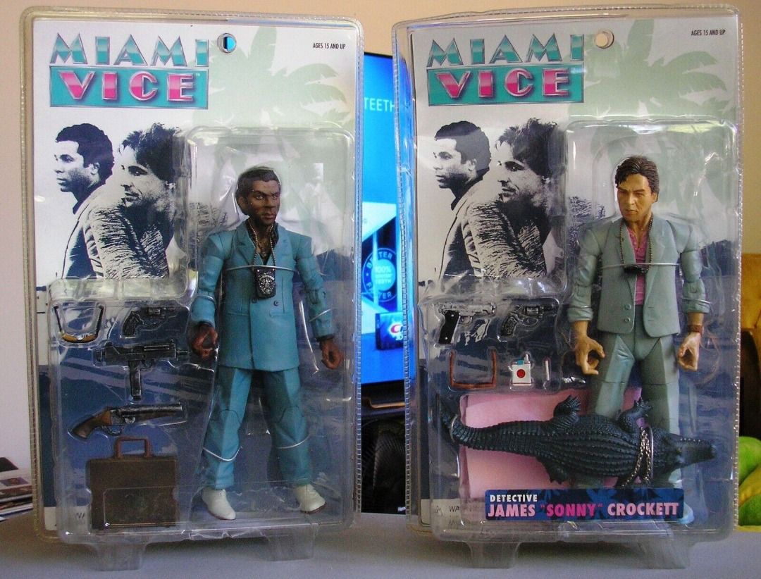 Miami Vice Sonny Crockett and Rico Tubbs Mezco Action Figure, Hobbies ...