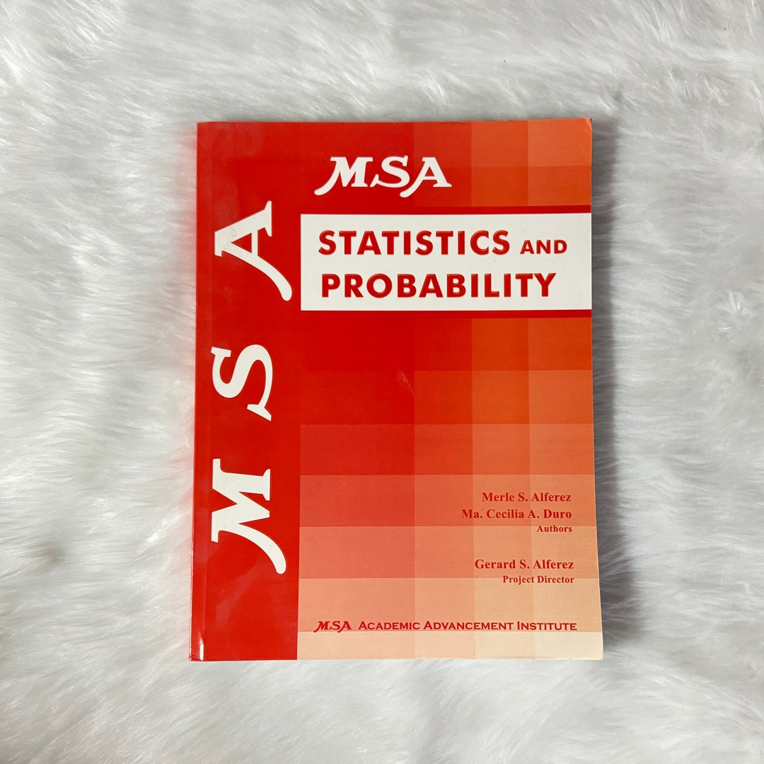 MSA Statistics and Probability Book, Hobbies & Toys, Books & Magazines ...