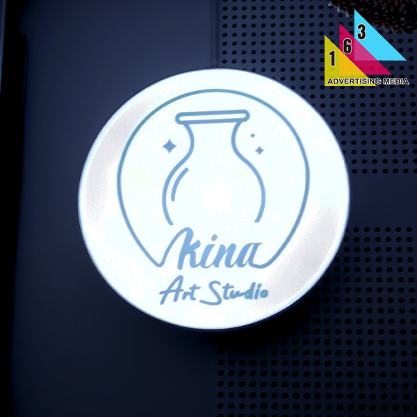 Neon Box Bulat Nyala Terang Dan Rata, Jasa, Lainnya di Carousell