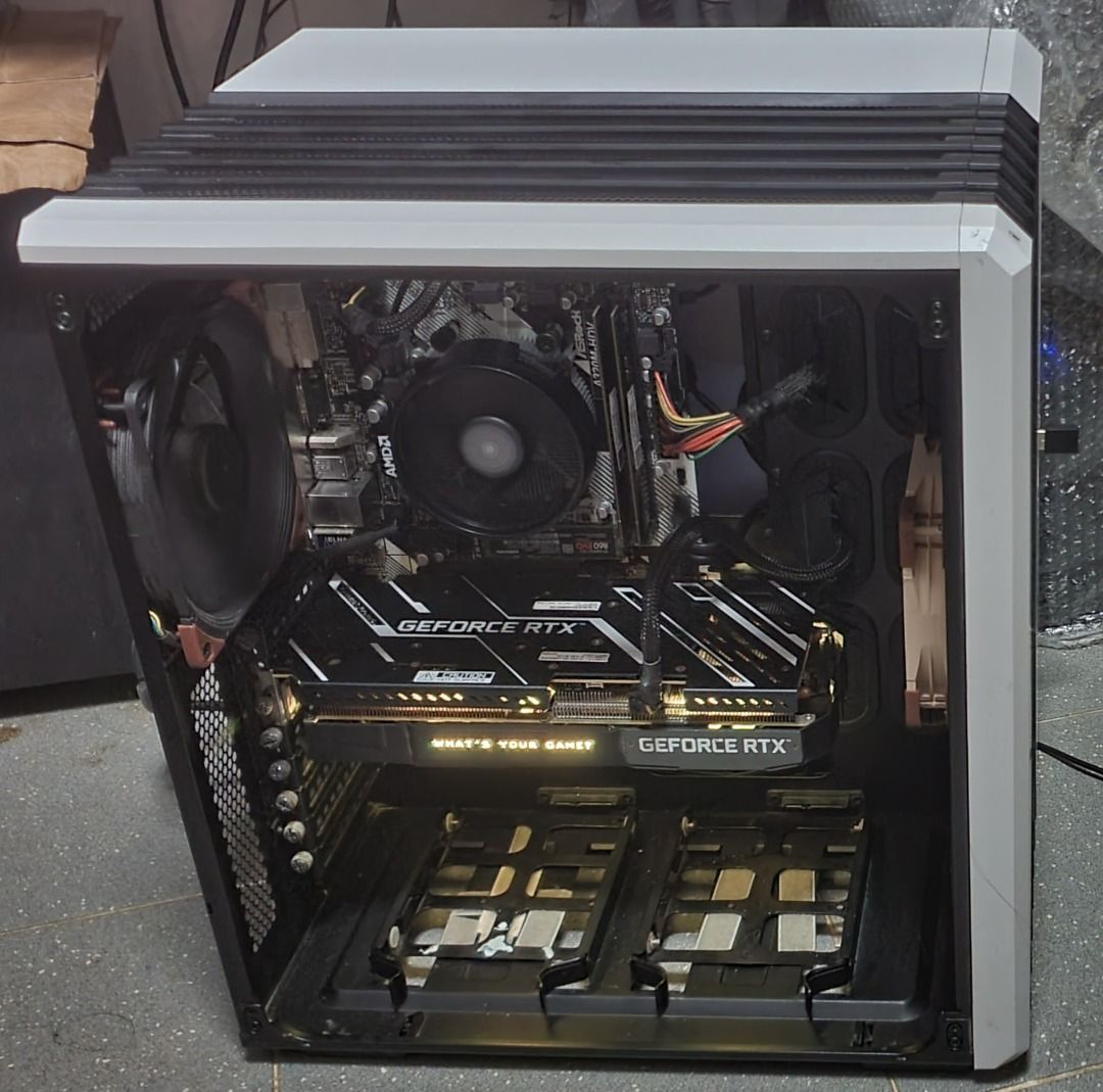 Nvidia RTX 3060 12GB GPU Ryzen AMD 5600 6 Core CPU Desktop Gaming PC ...