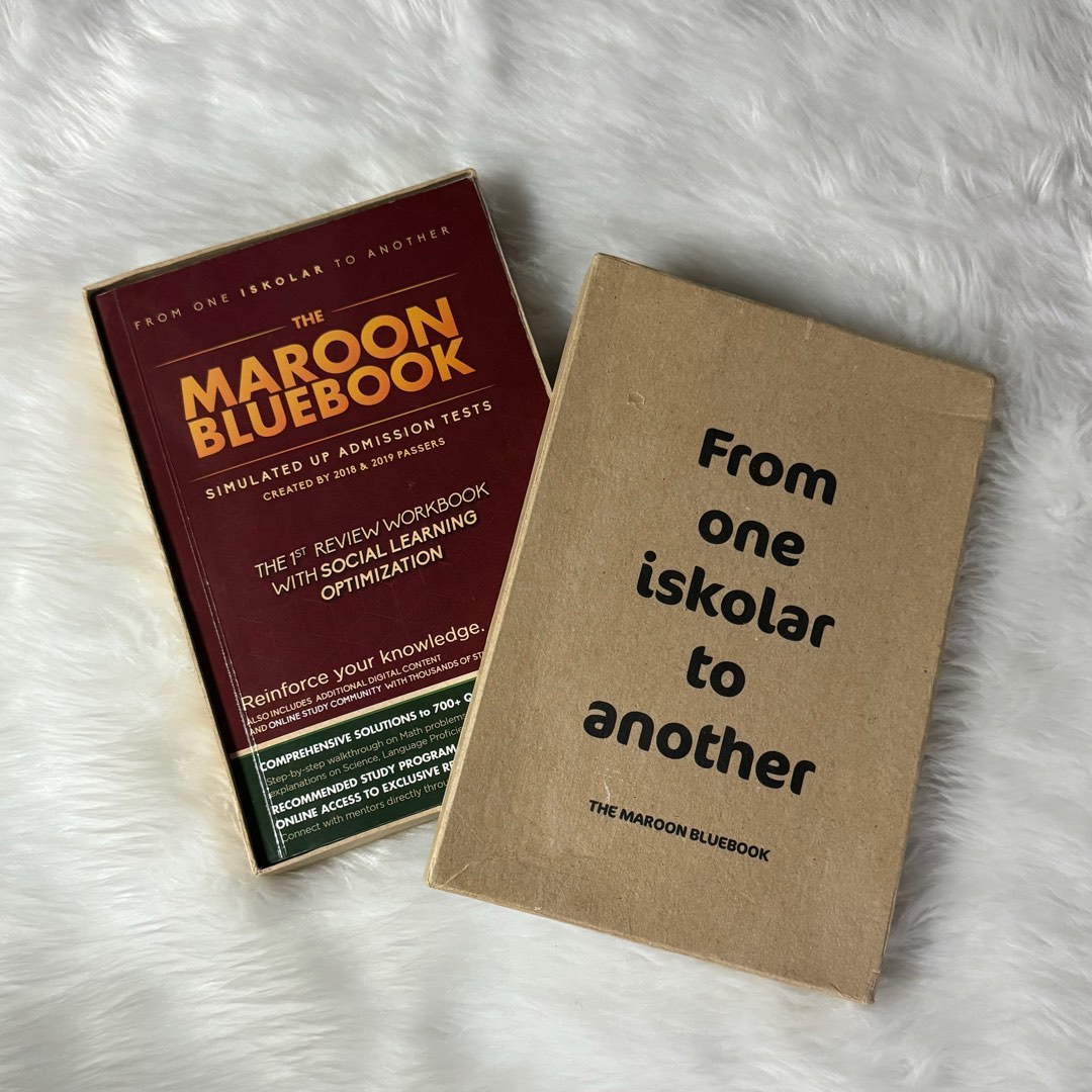 Original Maroon Bluebook (Simulated UP Admission Tests), Hobbies & Toys ...