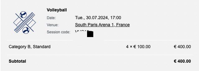 Paris 2024 Olympics Tickets, Tickets & Vouchers, Event Tickets on Carousell