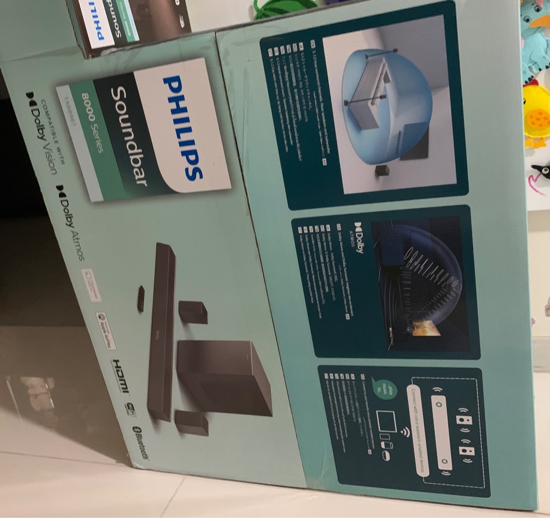 Philips sound system 8000 series with wireless subwoofer, Audio ...