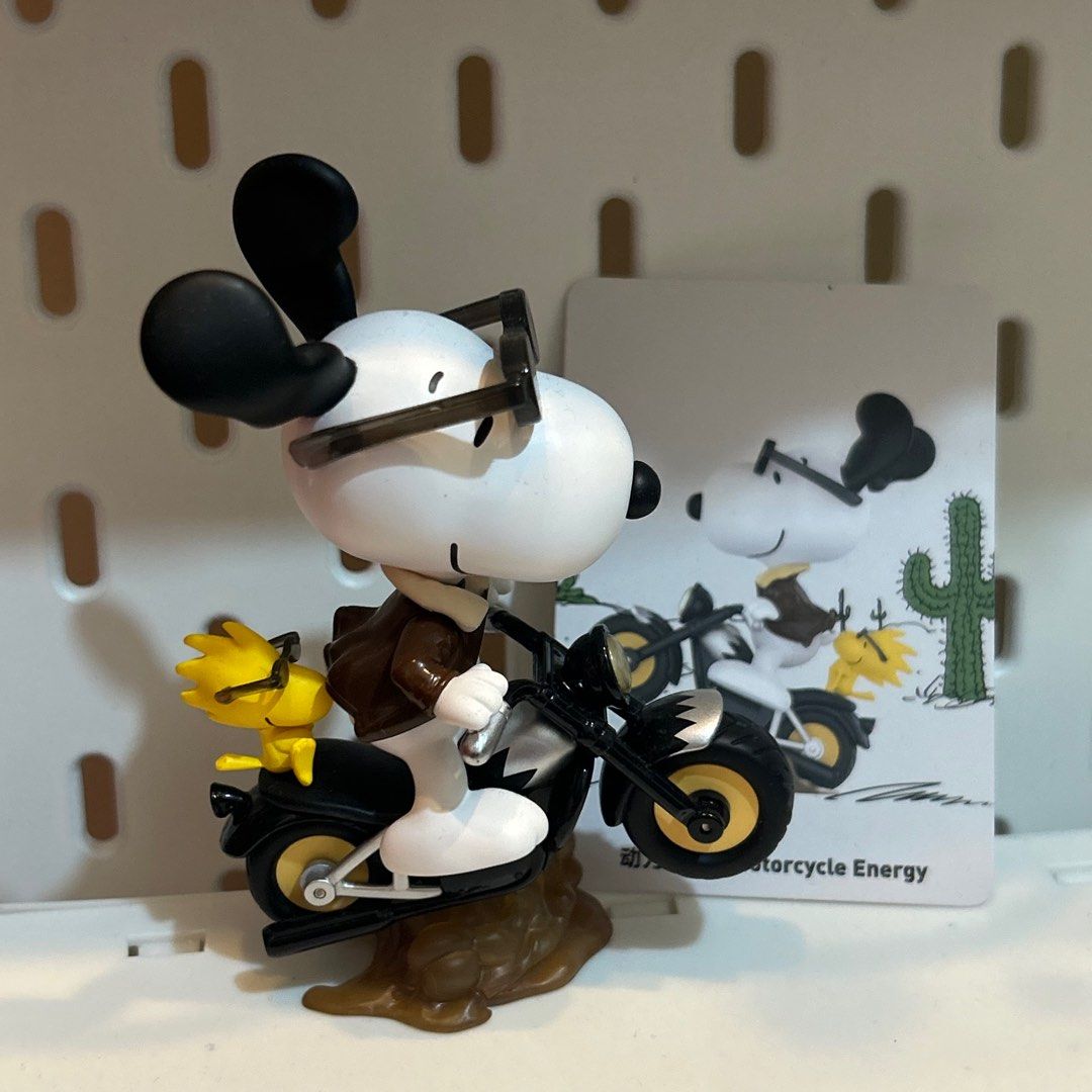 popmart snoopy motorcycle energy, Hobbies & Toys, Toys & Games on Carousell