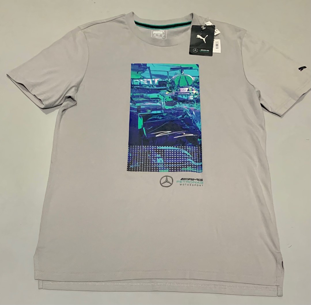 Puma Mercedes Benz AMG Petronas F1 Shirt, Men's Fashion, Tops & Sets ...