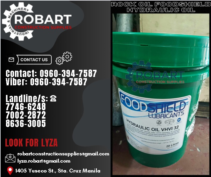 Rock Oil Foodshield Hydraulic Oil ISO VG 32, Commercial & Industrial ...