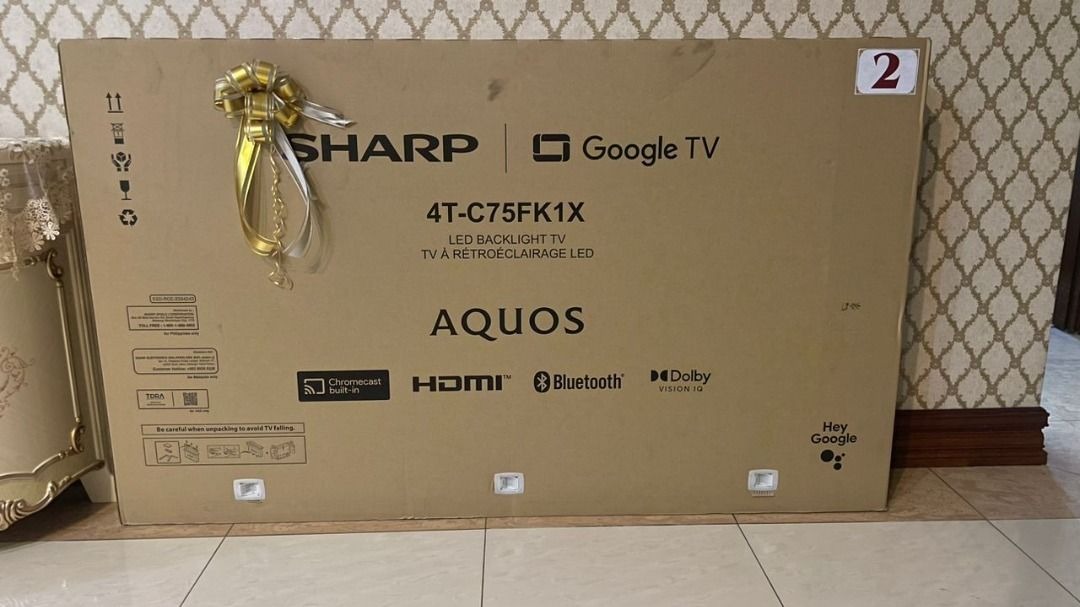 Sharp AQUOS 75 inch 4K UHD Google TV, TV & Home Appliances, TV ...