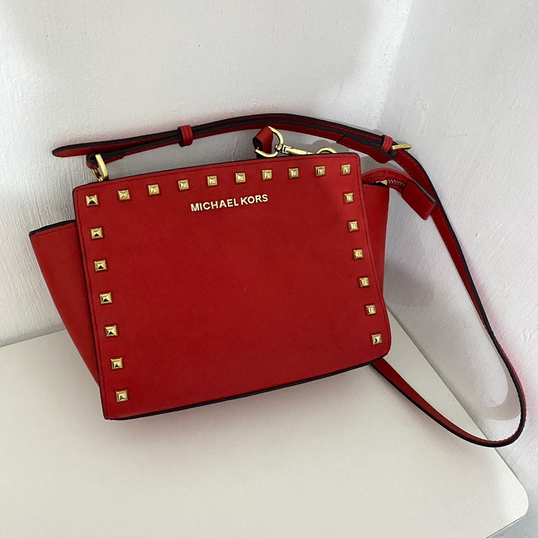 Tas Michael Kors Selma Studded Preloved Ori MK bag original made in ...