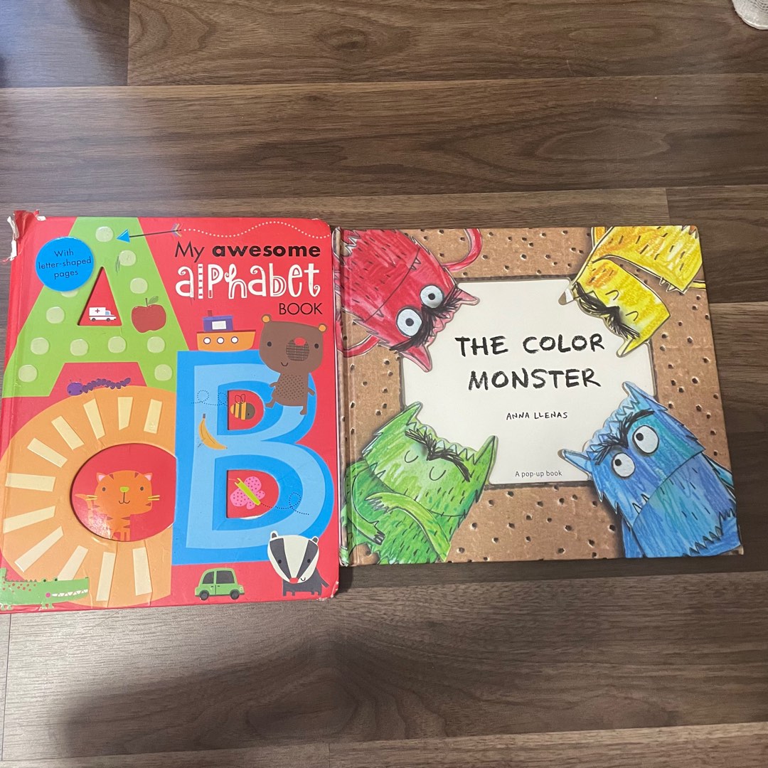 The color monster story book and Alphabet board books, Hobbies & Toys ...