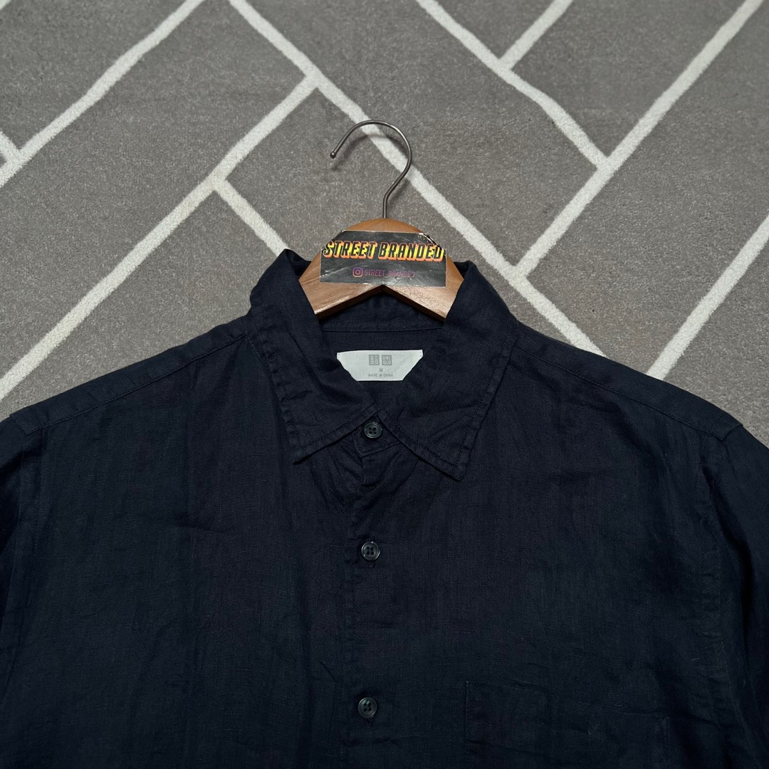 Uniqlo Linen Shirt | Kemeja Uniqlo Linen | Kemeja Uniqlo | Uniqlo Shirt ...