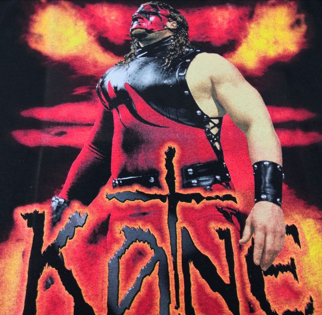 Vintage wwf kane 90s, Men's Fashion, Tops & Sets, Tshirts & Polo Shirts ...