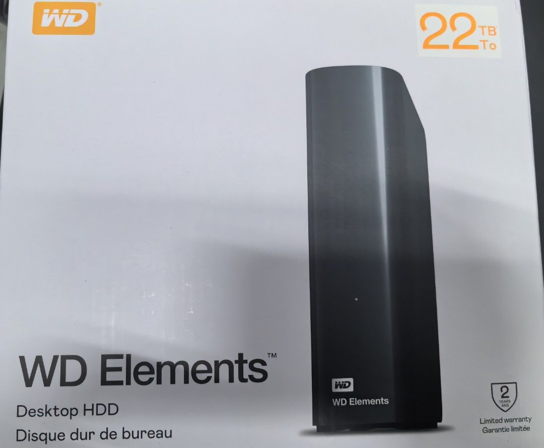 WD Elements Desktop HDD 10TB 電腦硬盤, 電腦＆科技, 電腦周邊及配件, 硬碟及儲存器 - Carousell