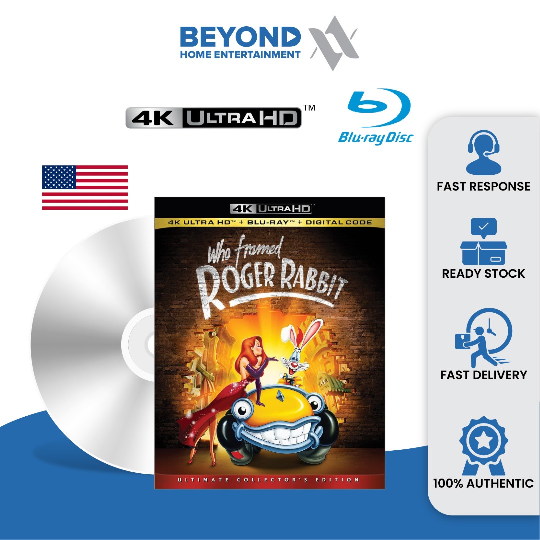 Who Framed Roger Rabbit [4K Ultra HD + Bluray], Hobbies & Toys, Music ...