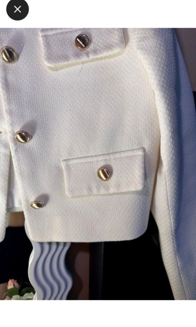 ZARA BLAZER TEXTURE, Fesyen Wanita, Pakaian Wanita, Baju Luaran di ...