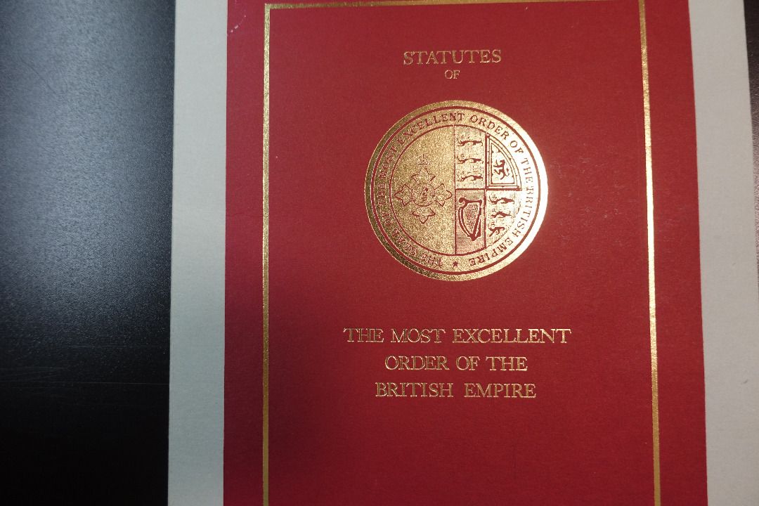 1970 大英帝國勳章法令 1970 Statutes of The Most Excellent Order of The British ...