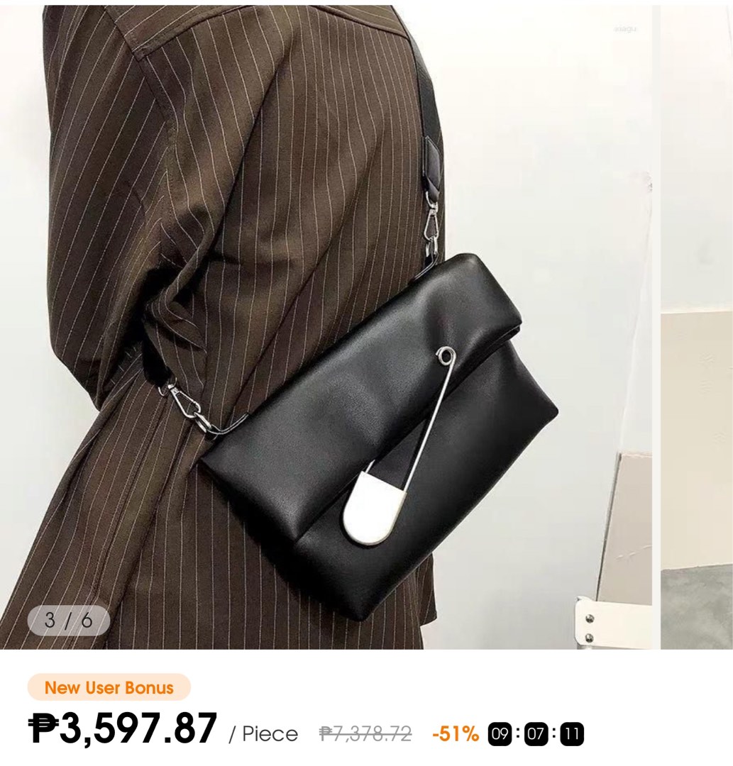 2 in one safety pin bag, Women's Fashion, Bags & Wallets, Cross-body ...