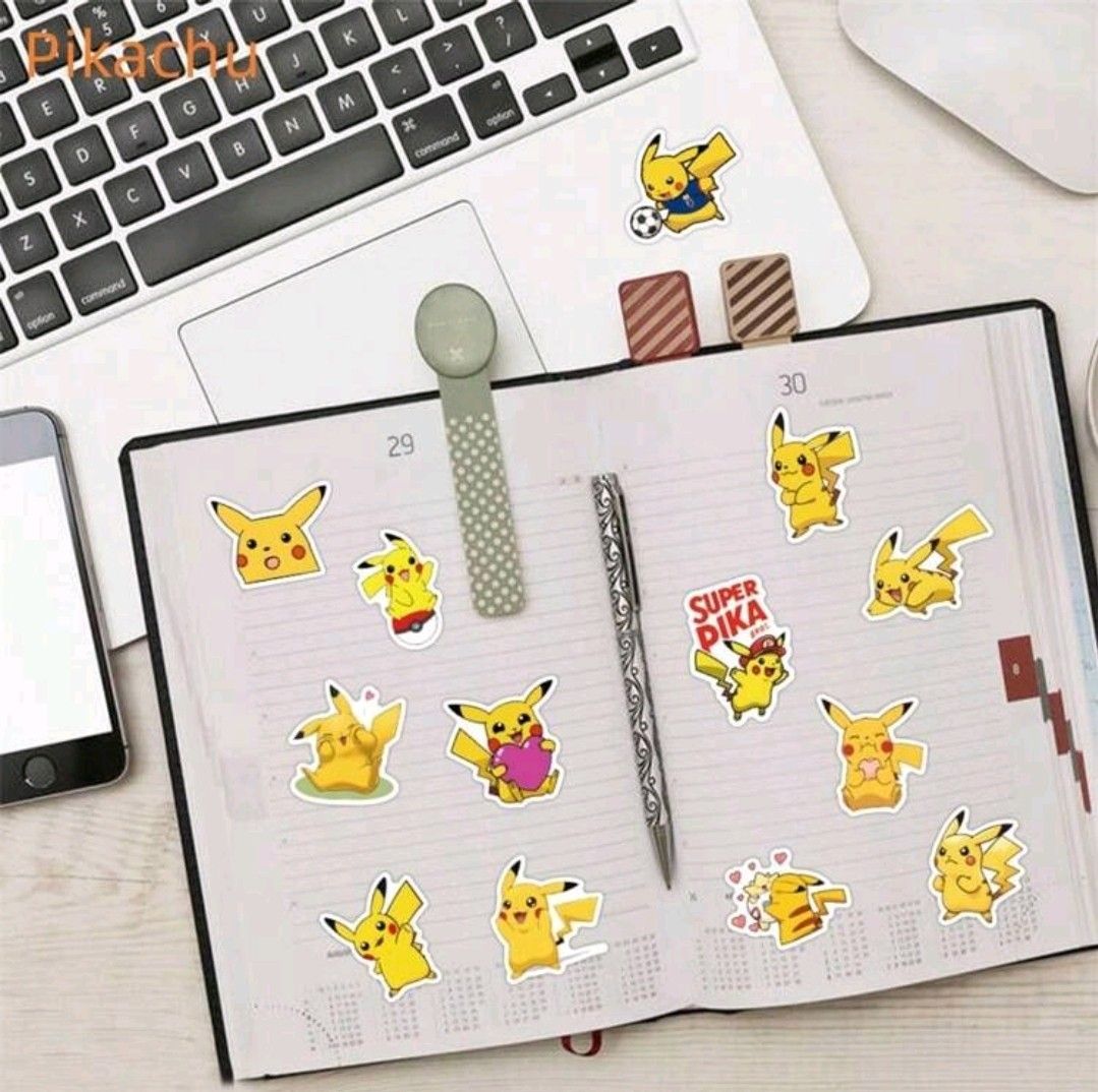 60PCS/SET! POKEMON PIKACHU STICKER! ALL DIFF DESIGNS! LAST SET ...