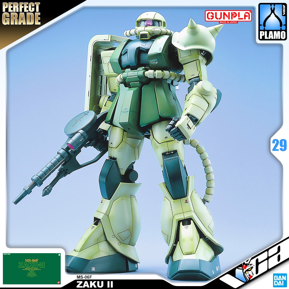 ⭐️ BANDAI GUNPLA PERFECT GRADE 1/60 PG MS-06F ZAKU II 2 PLASTIC MODEL ...