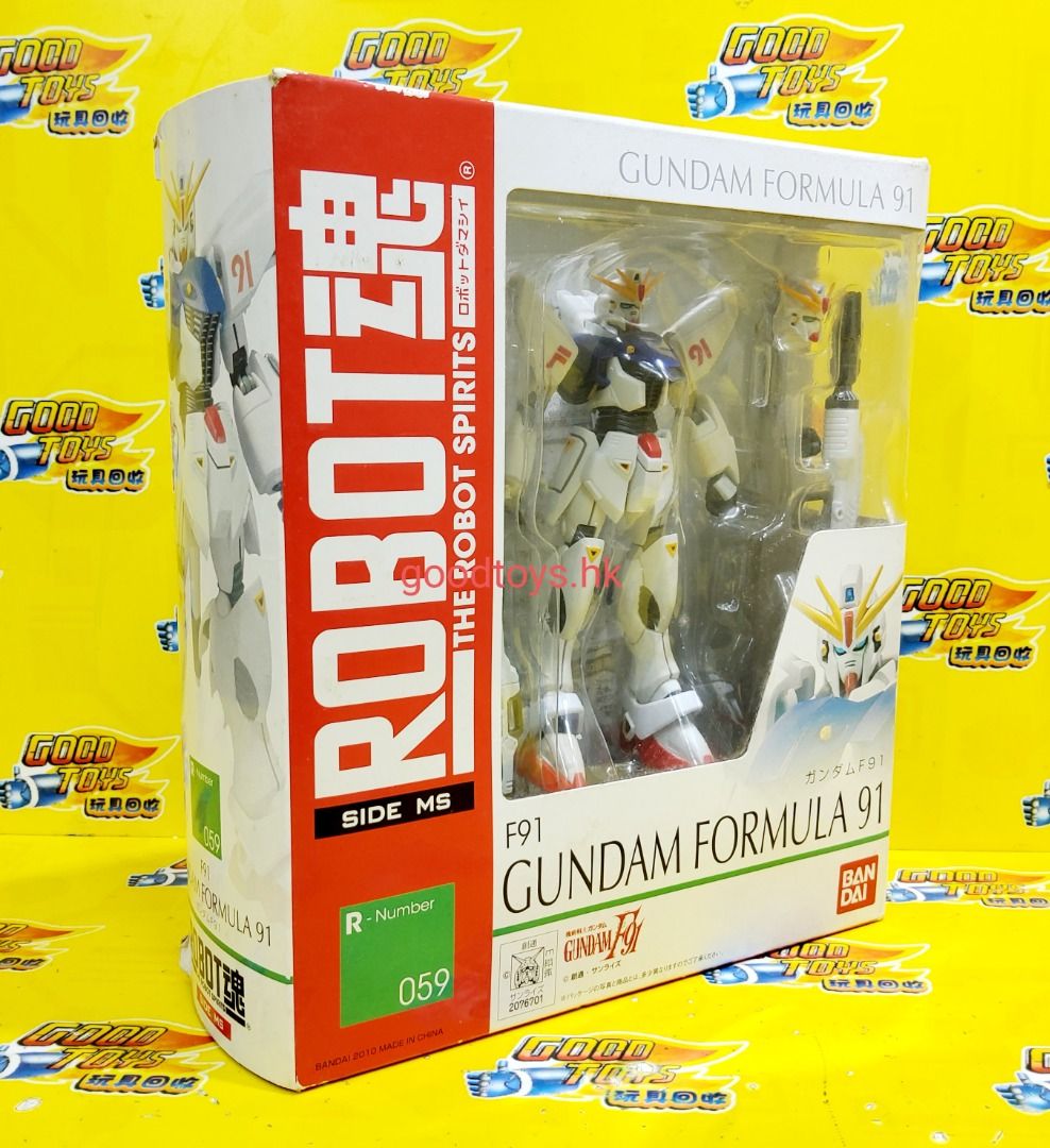 中古已開封 BANDAI ROBOT魂 059 GUNDAM F91 GUNDAM FORMULA 91 高達F91, 興趣及遊戲, 玩具 & 遊戲類 - Carousell