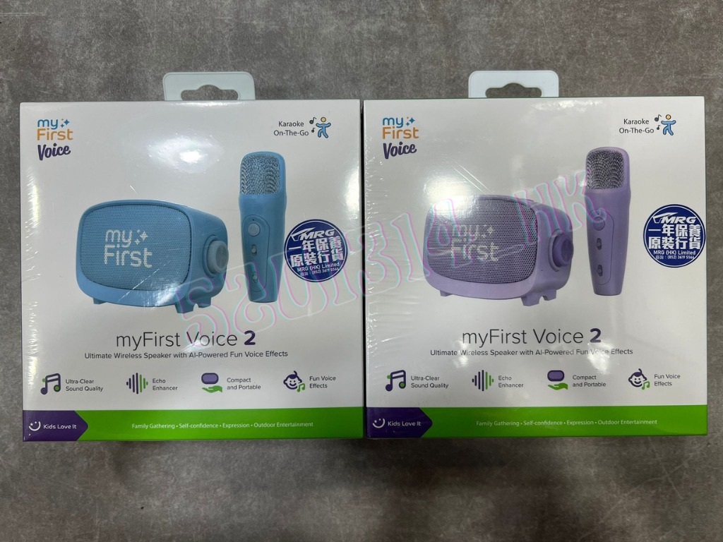 【全新行貨 門市現貨】myFirst Voice 2 便攜式揚聲器和無線麥克風組合, 音響器材, 咪高風/麥克風 - Carousell