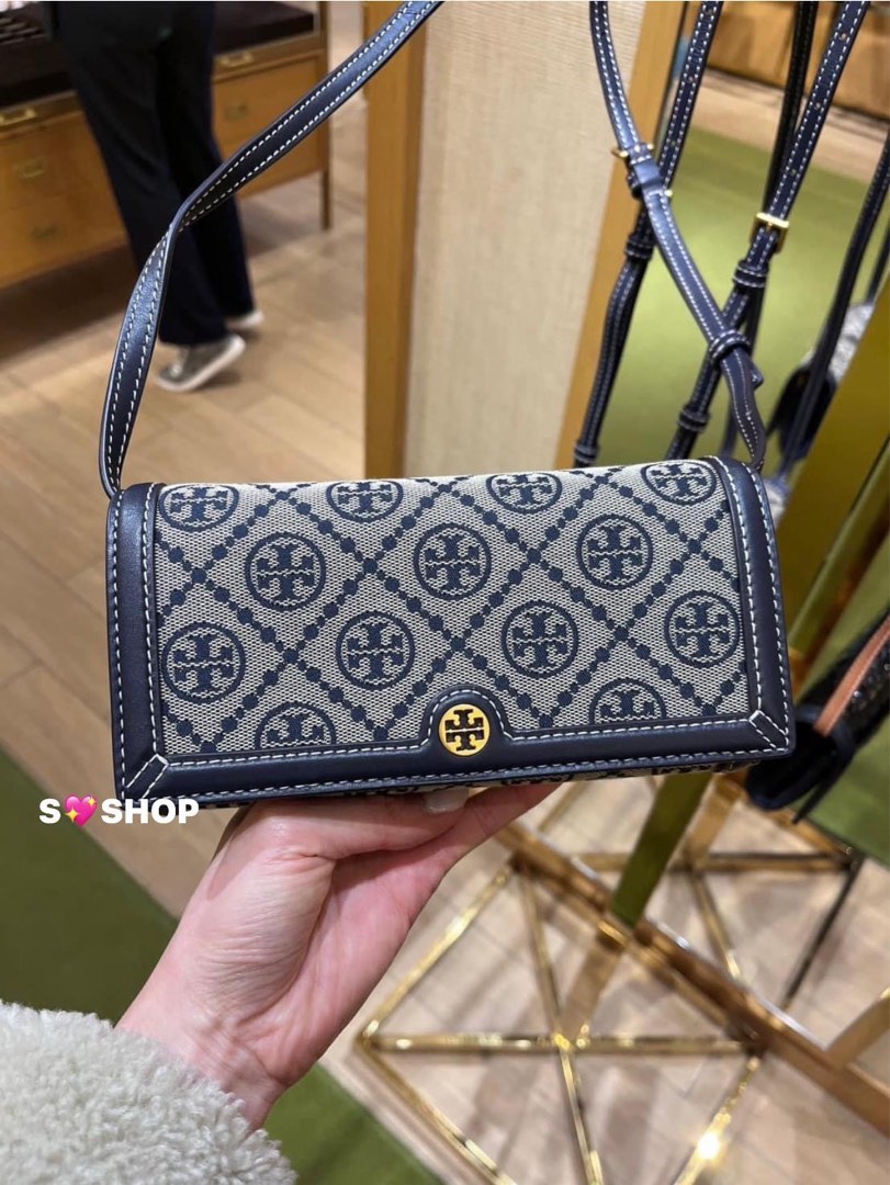 美國小貴婦牌 【Tory Burch】專櫃款T monogram woc, 她的時尚, 包包、錢包, 肩背、側背包在旋轉拍賣