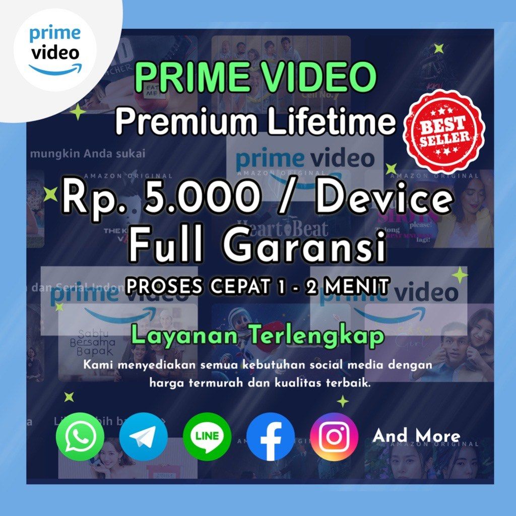 Amazon Prime Video Premium 4k all device, Tiket & Voucher, Kartu Hadiah ...